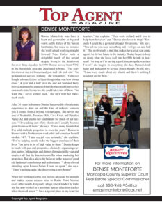 Denise Monteforte Realtor - Top Agent Magazine